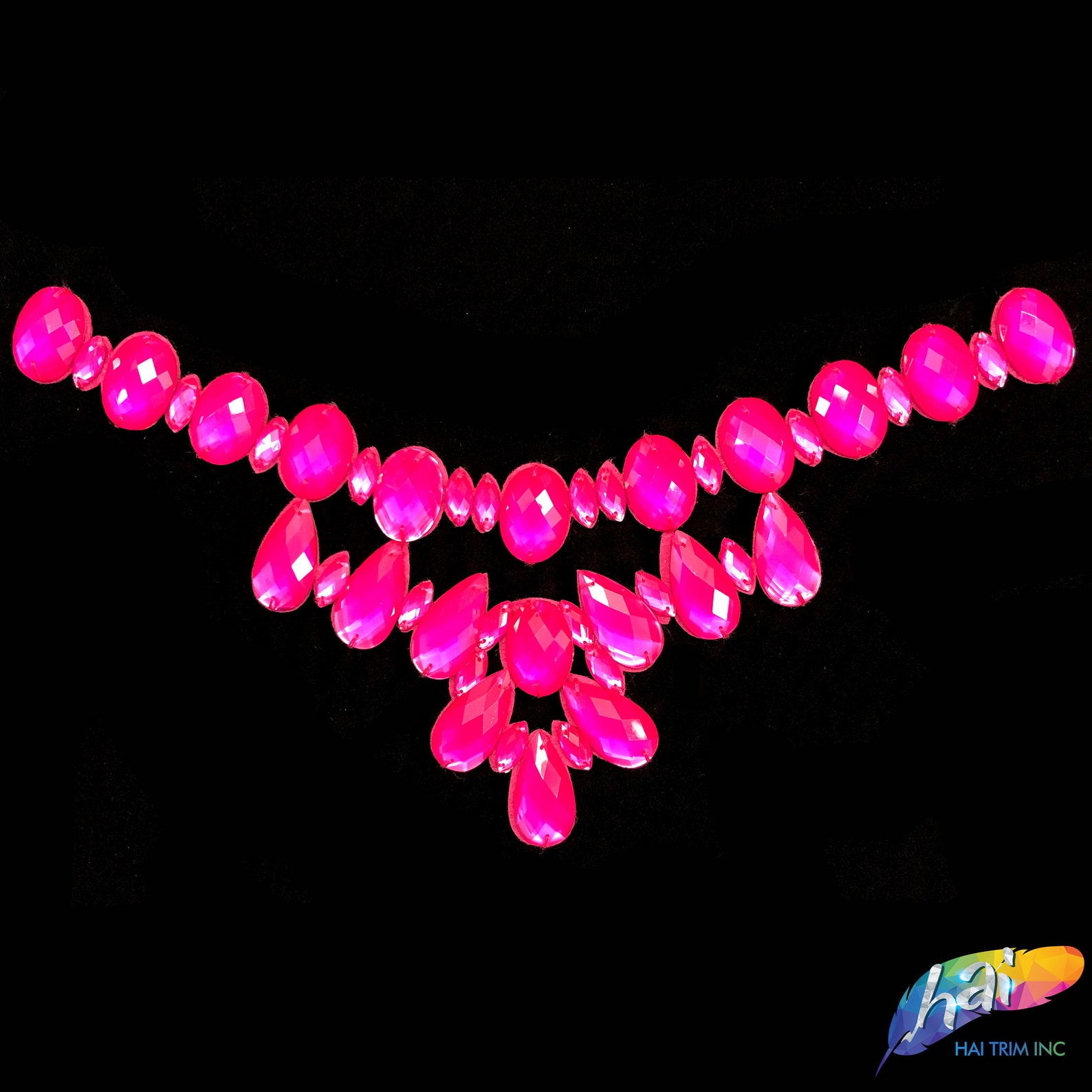 Beaded Stone Applique Colorful Resin Gems Patch Dance | Etsy