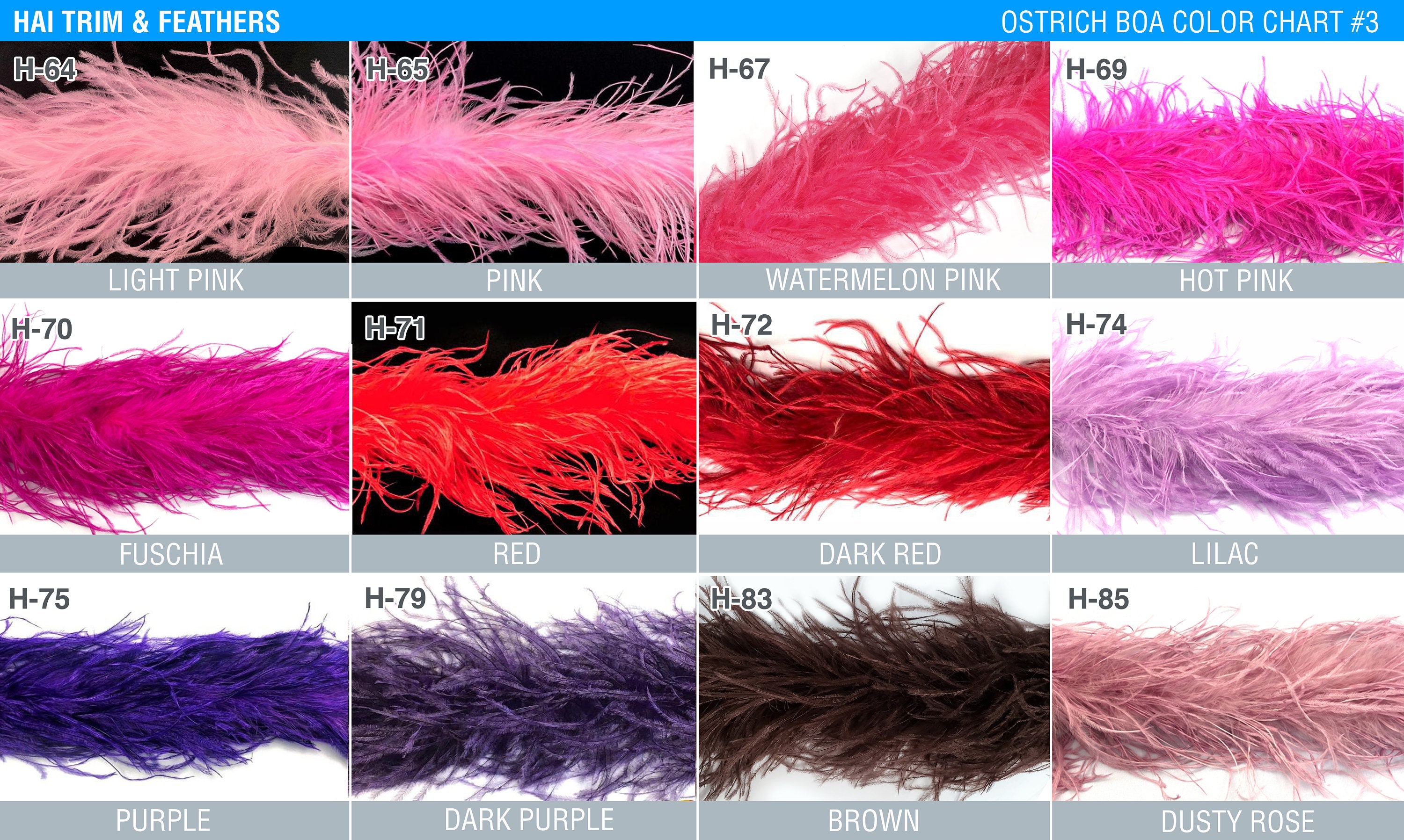 2-ply 2 Yards Long Ostrich Feather Boa Strung Feather Strand - Etsy
