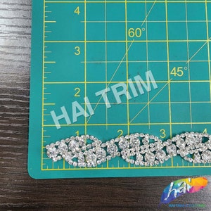 Crystal Rhinestone Trimming, Wedding or Formal Rhinestone Trim, Wavy ...