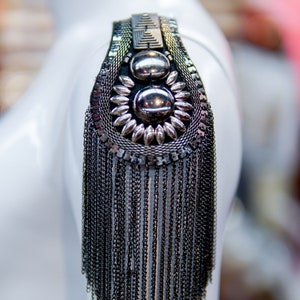 Sold PER PIECE! Beaded Epaulets, Fancy Shoulder Patches, Shiny Beaded ...