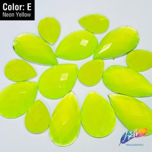 Neon Stones, Fluorescent Color Resin Rhinestones, Pink Sew on Colorful ...