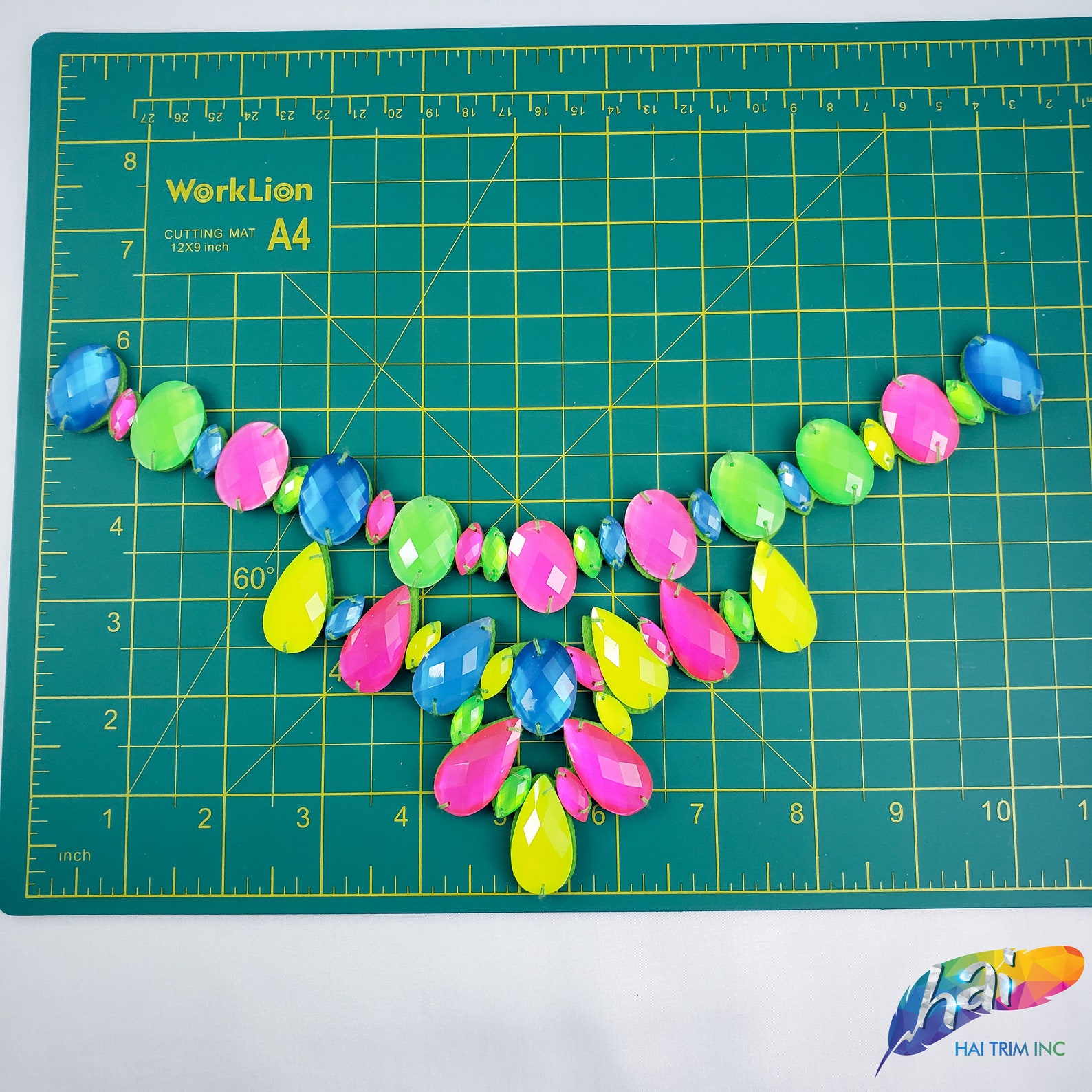 Beaded Stone Applique, Colorful Resin Gems Patch, Dance Broadway ...