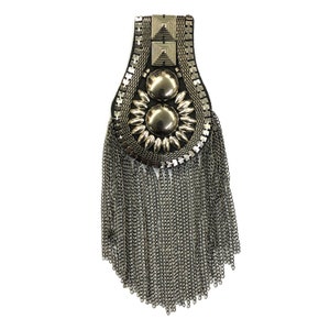 Sold PER PIECE! Beaded Epaulets, Fancy Shoulder Patches, Shiny Beaded ...