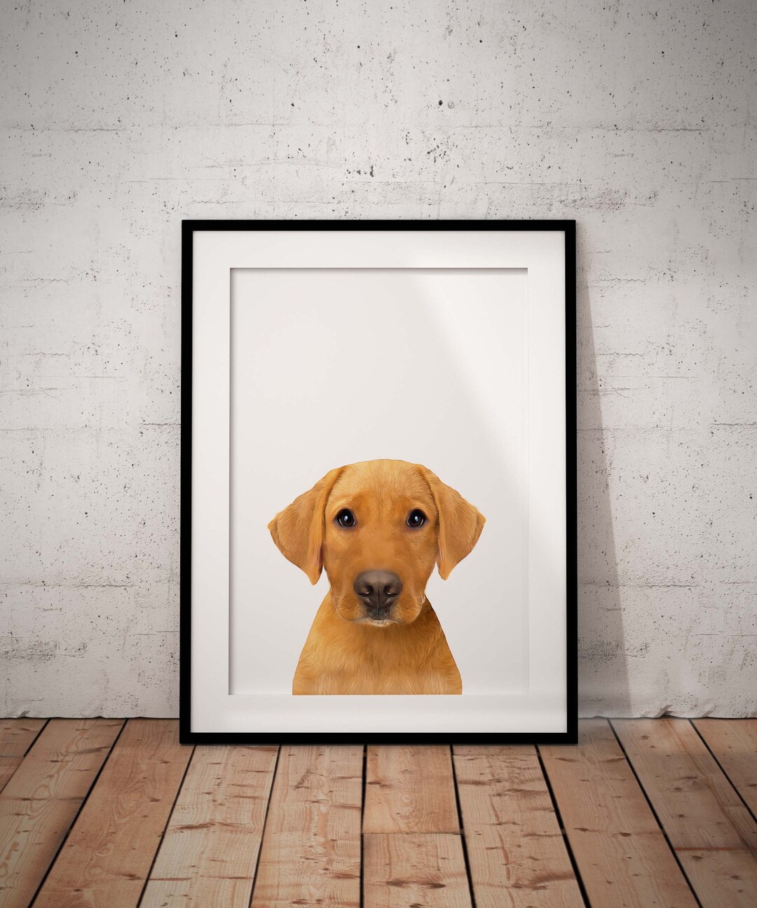 Cute Red Fox Labrador Giclée Art Print With Optional Personalisation ...