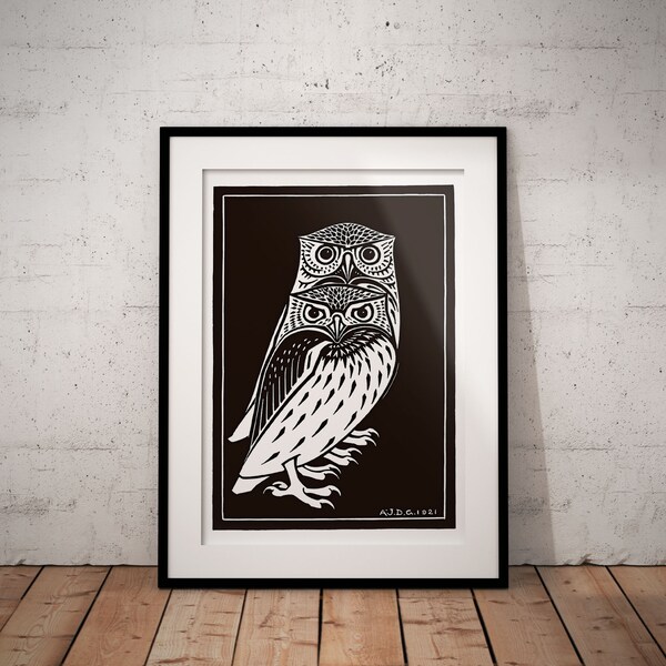 Owl Poster - Etsy UK