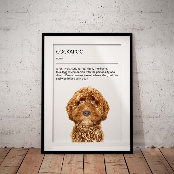 Cockapoo Wall Art - Etsy UK