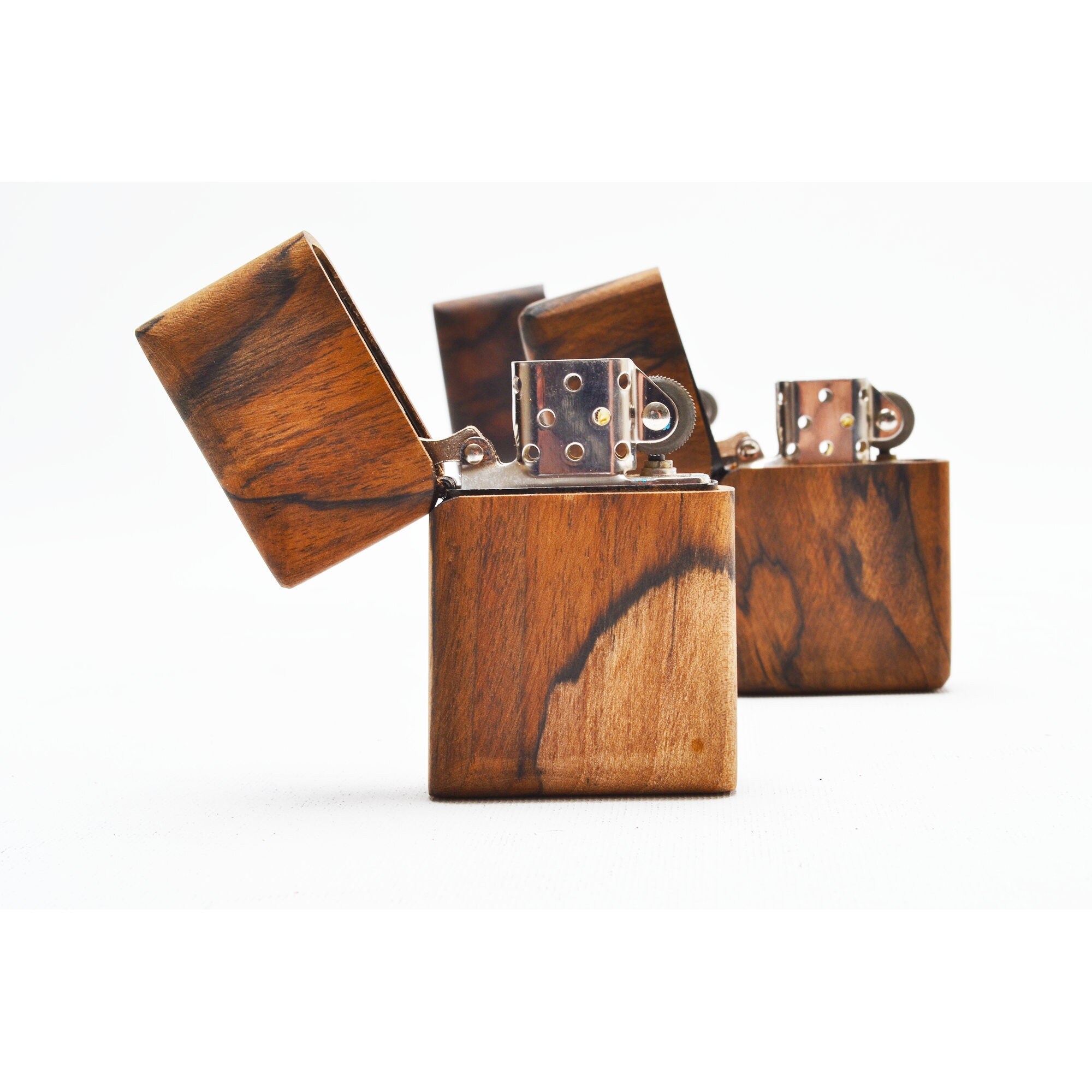 Cigar Accessory Handmade Wooden Walnut Olive Wood Cigarettes Case ...