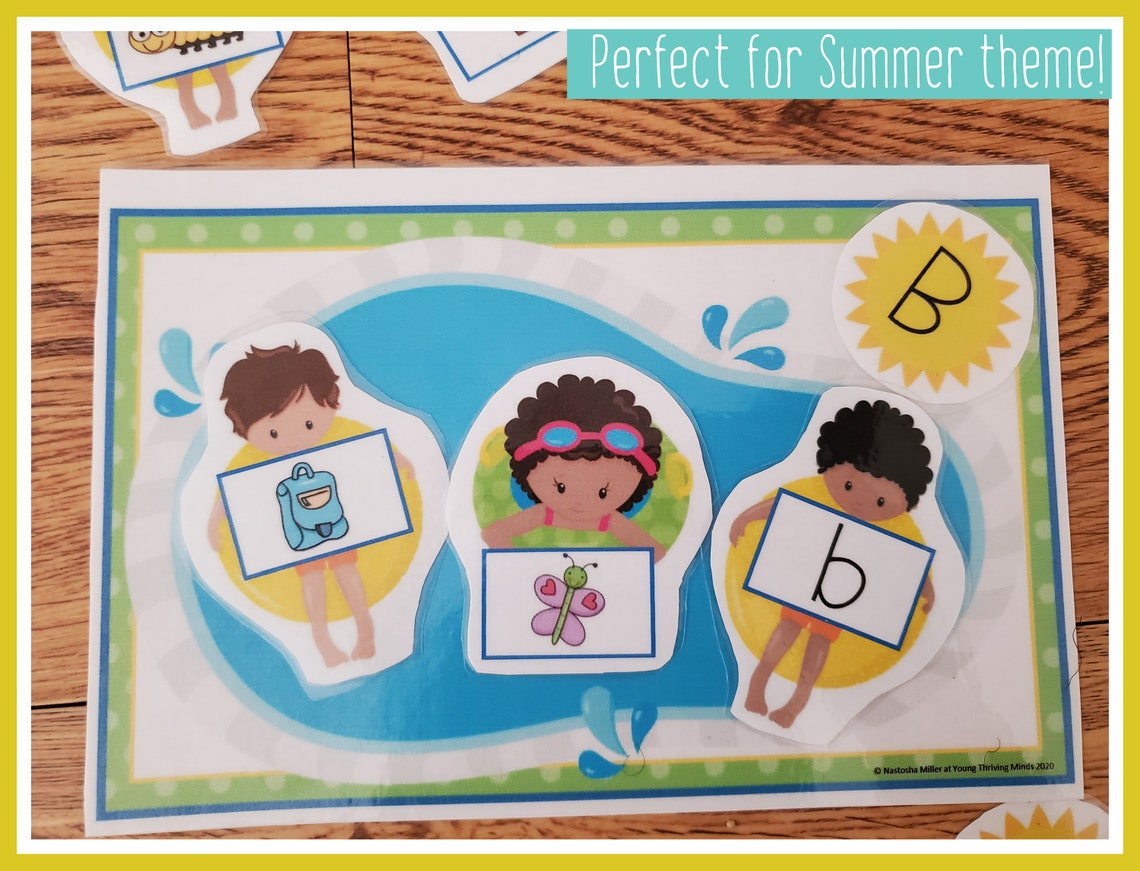 Alphabet & Beginning Sound Matching Activity, A-Z , Printable Alphabet ...