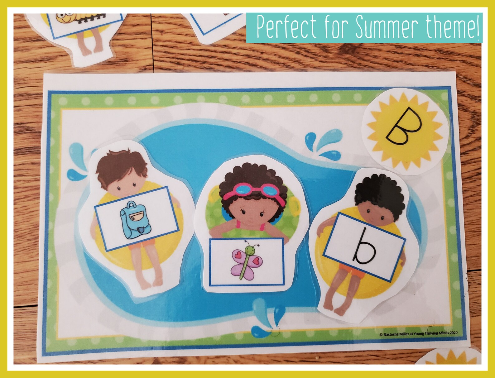 Alphabet & Beginning Sound Matching Activity, A-Z , Printable Alphabet ...