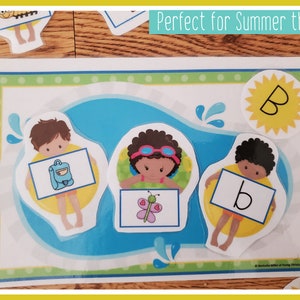 Alphabet & Beginning Sound Matching Activity, A-Z , Printable Alphabet ...