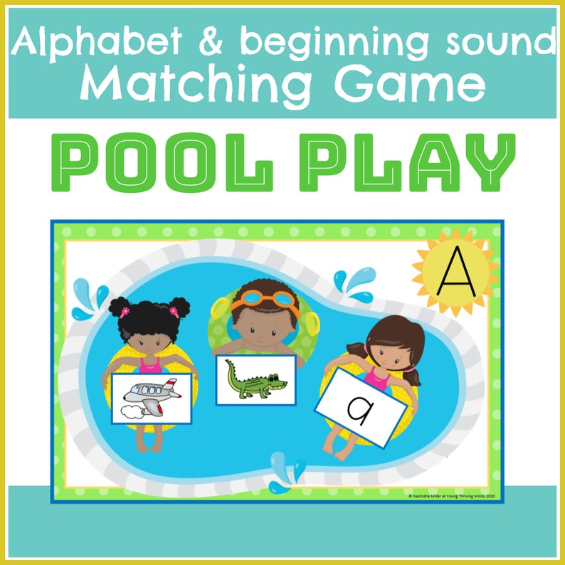 Alphabet & Beginning Sound Matching Activity, A-Z , Printable Alphabet ...