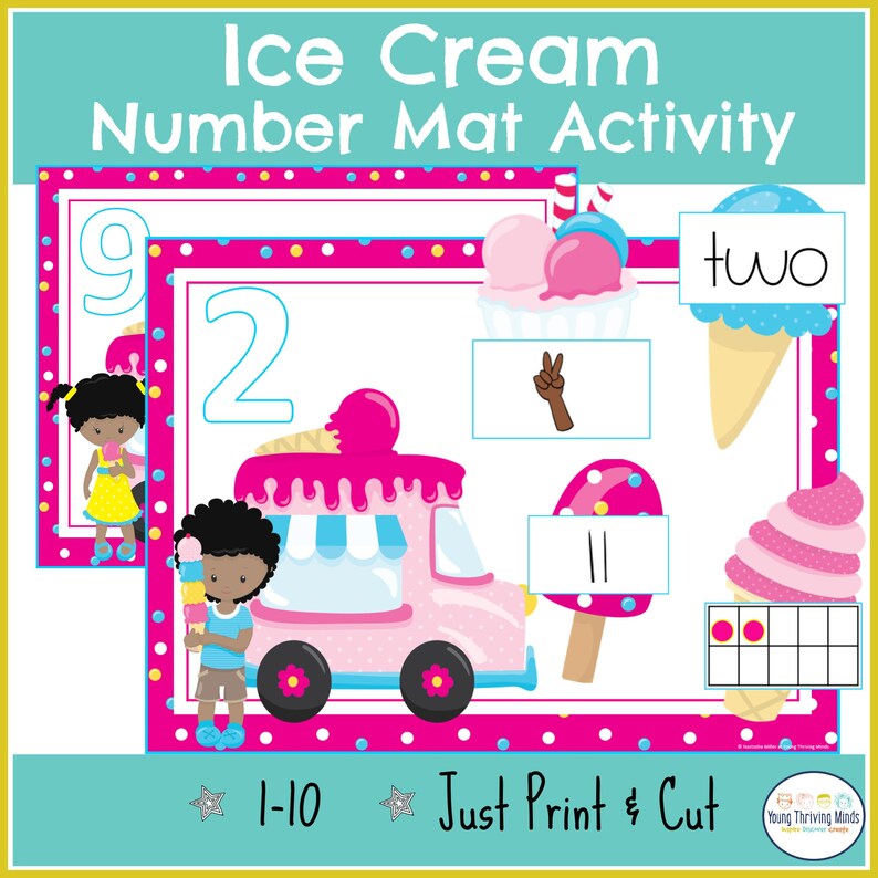 Number Mat Activity, Numbers 1-10, Printable Number Mat Activity ...