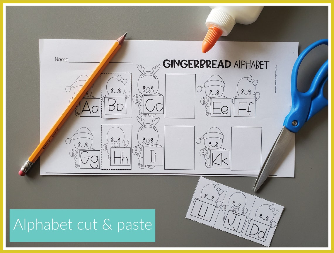Printable Gingerbread Theme Preschool, Pre K, Kindergarten Activity ...