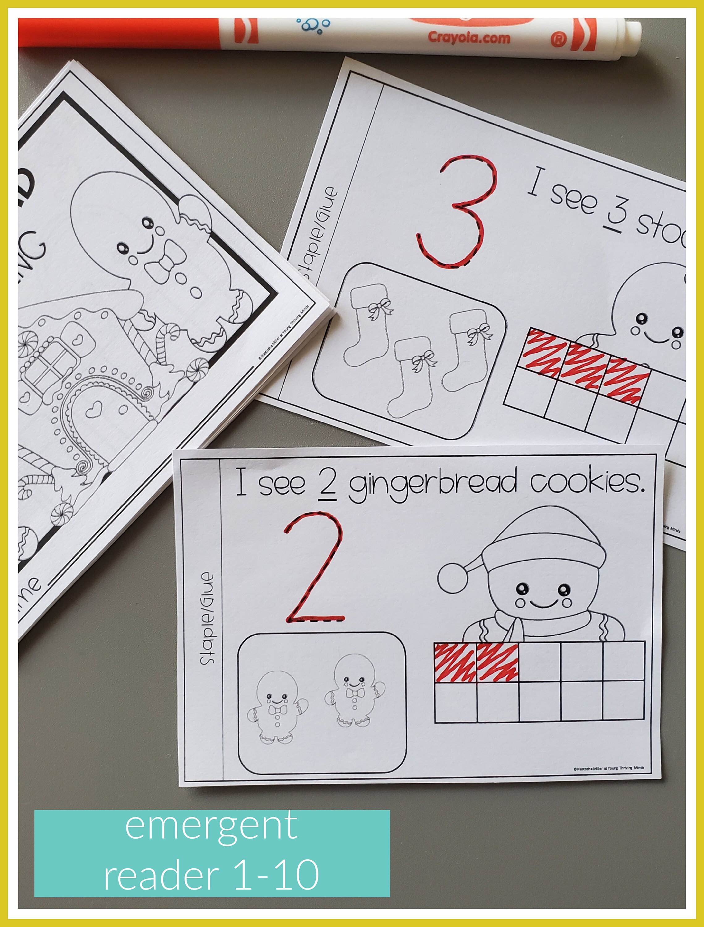 Printable Gingerbread Theme Preschool, Pre K, Kindergarten Activity ...