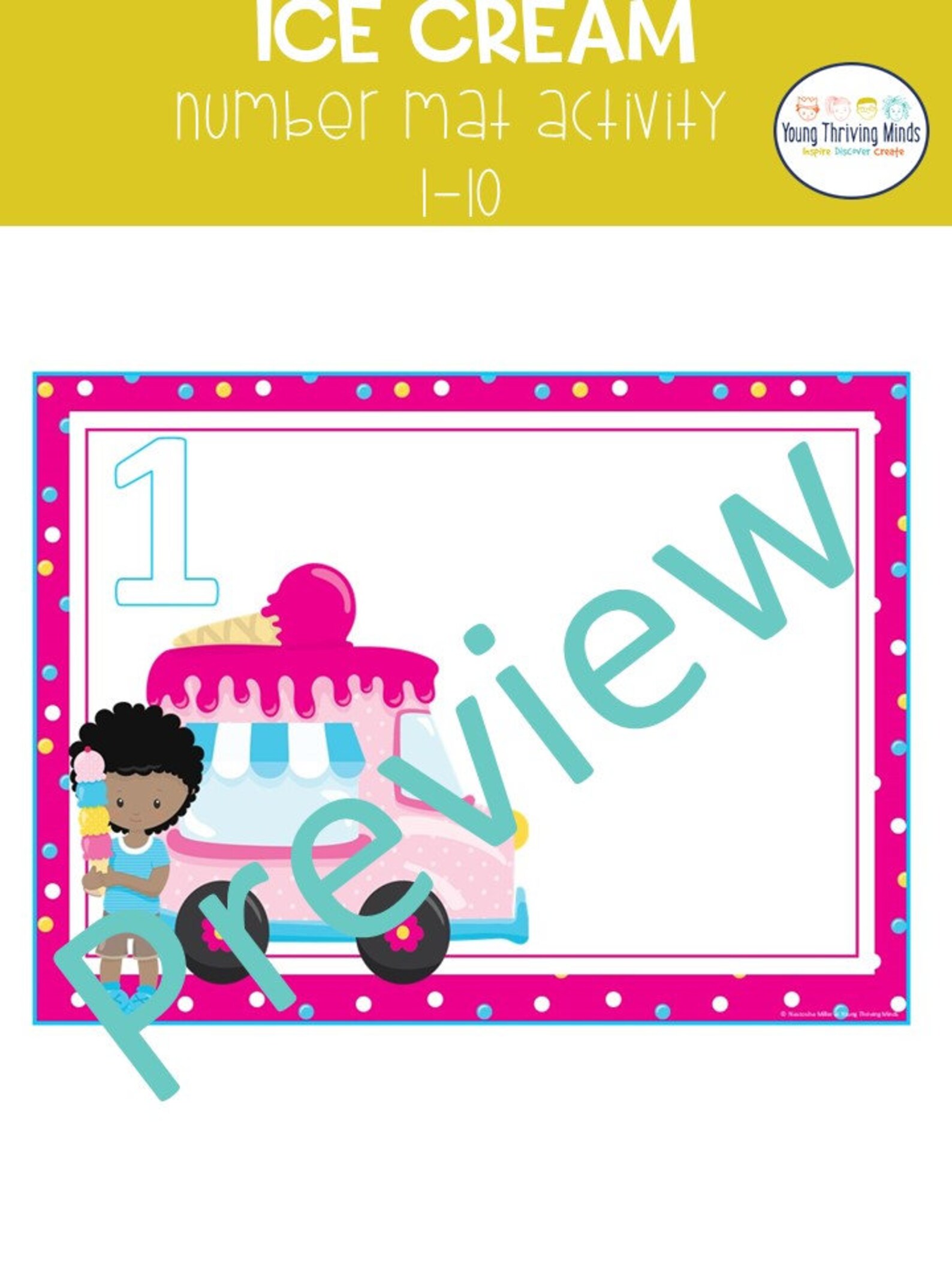 Number Mat Activity, Numbers 1-10, Printable Number Mat Activity ...