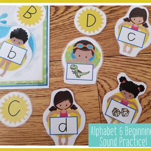 Alphabet & Beginning Sound Matching Activity, A-Z , Printable Alphabet ...
