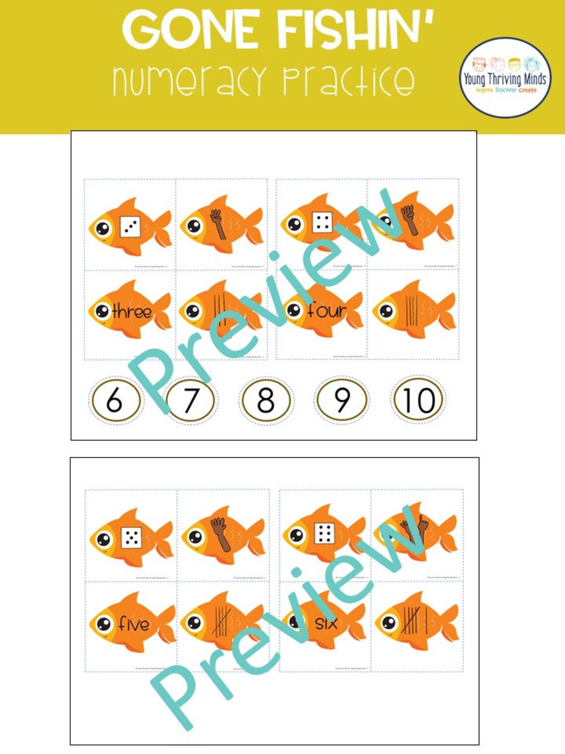 Printable Number Sense Pre K, Kindergarten Activity Preschooler ...