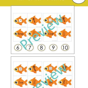 Printable Number Sense Pre K, Kindergarten Activity Preschooler ...