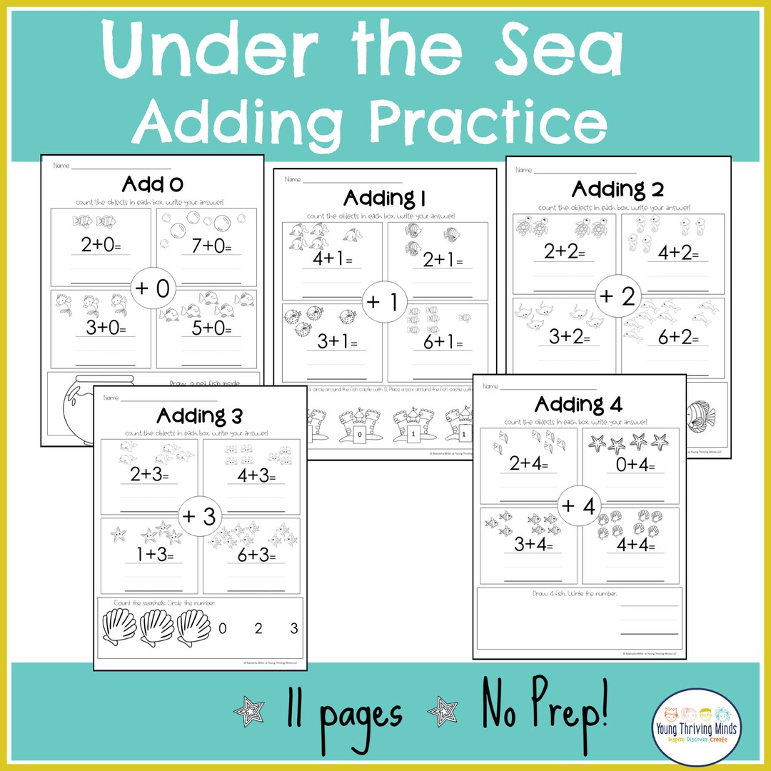 Adding Practice Preschool Printable- Numbers and Counting Preschool ...