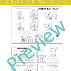 Printable Gingerbread Theme Preschool, Pre K, Kindergarten Activity ...
