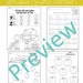 Apple Theme Pre K Activity Printable Numbers & Counting, Alphabet ...