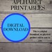 Printable Alphabet Colouring Pages for Preschool, Instant Digital ...