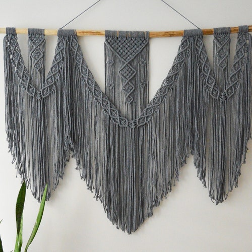 Extra Large Macrame Wall Hanging Cinnamon Bohemian - Etsy