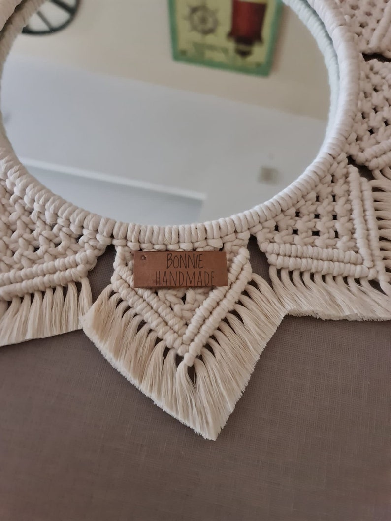Large Macrame Mirror Macrame Round Mirror Wall Hanging - Etsy