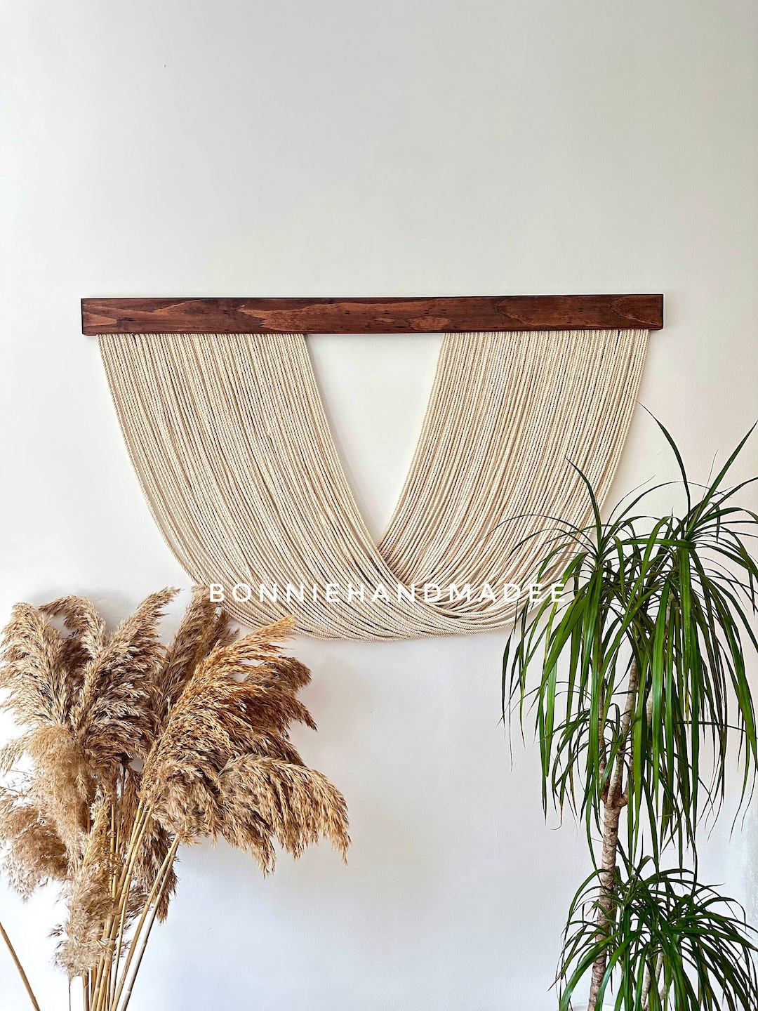 Large Macrame Wall Hanging, Boho Wall Decor, Macrame Yarn Hanging ...