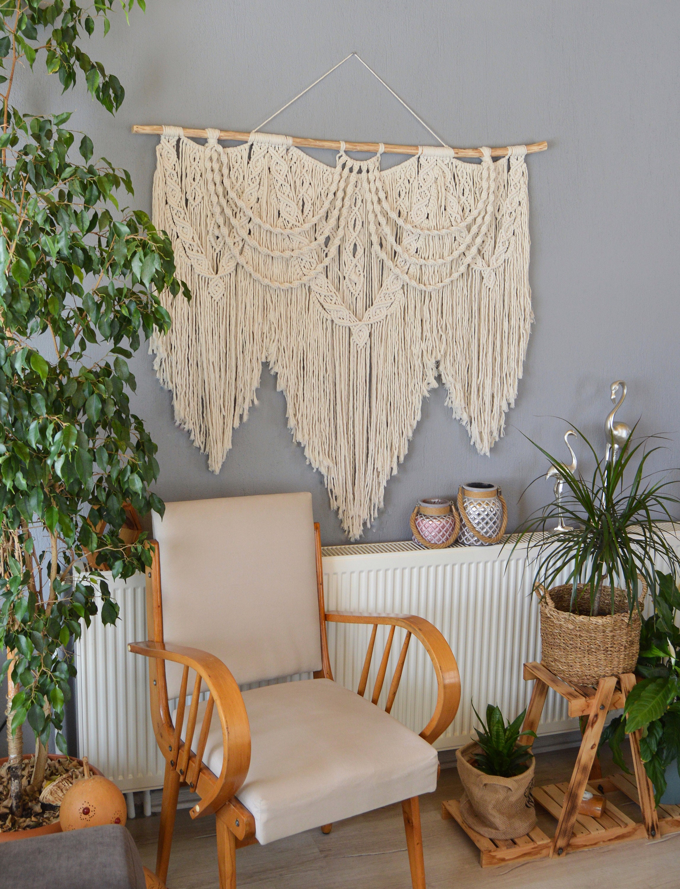 Extra Large Macrame Wall Hanging Bohemian Decoration Woven - Etsy