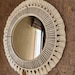 Large Macrame Mirror, Macrame Round Mirror Wall Hanging, Nursery Mirror ...