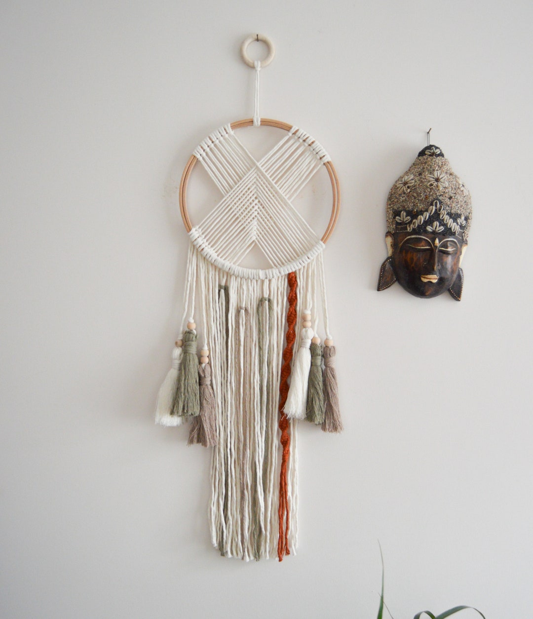 Macrame Dream Catcher, Macrame Boho Decor, Modern Wall Hanging ...