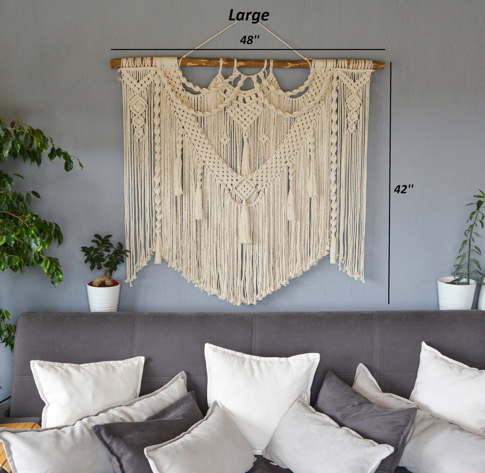 Extra Large Macrame Wall Hanging Large Macrame Wedding - Etsy
