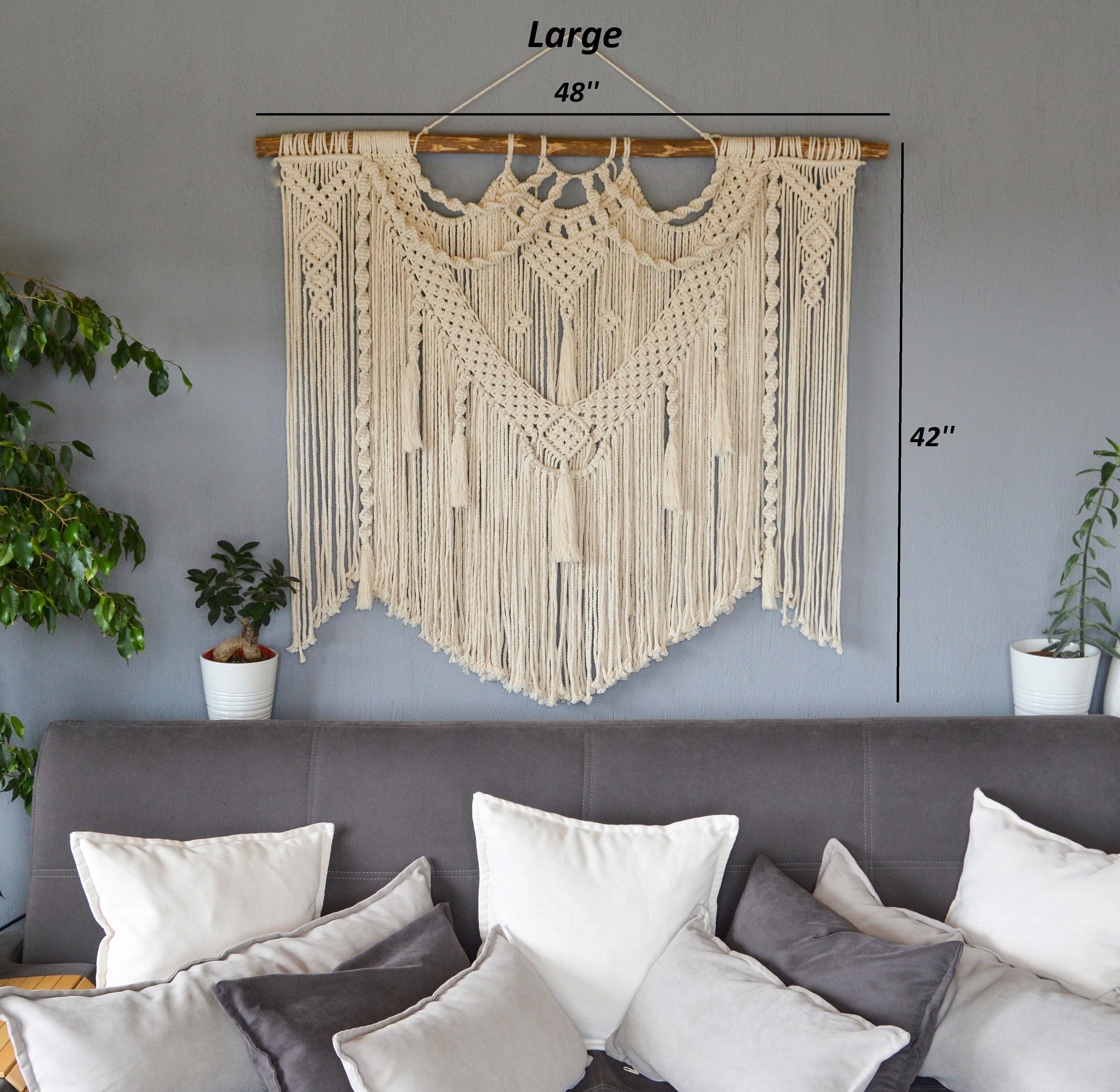 Extra Large Macrame Wall Hanging, Large Macrame Wedding Backdrop Arch ...