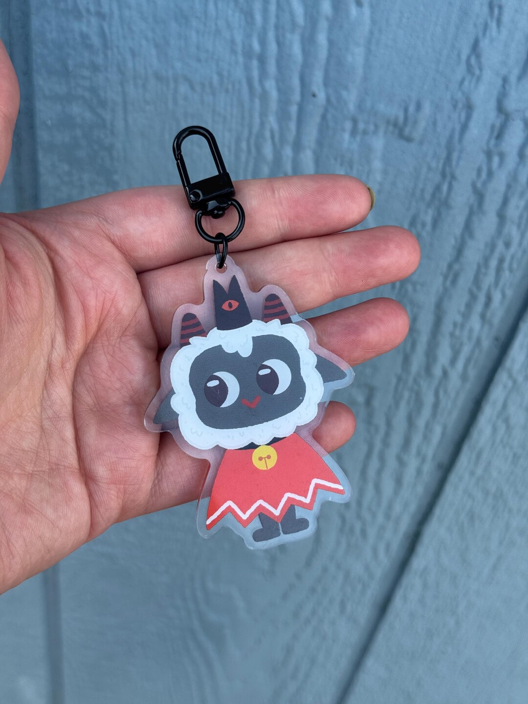 Cult of the Lamb Keychain - Double Sided Acrylic Keychain Videogame ...