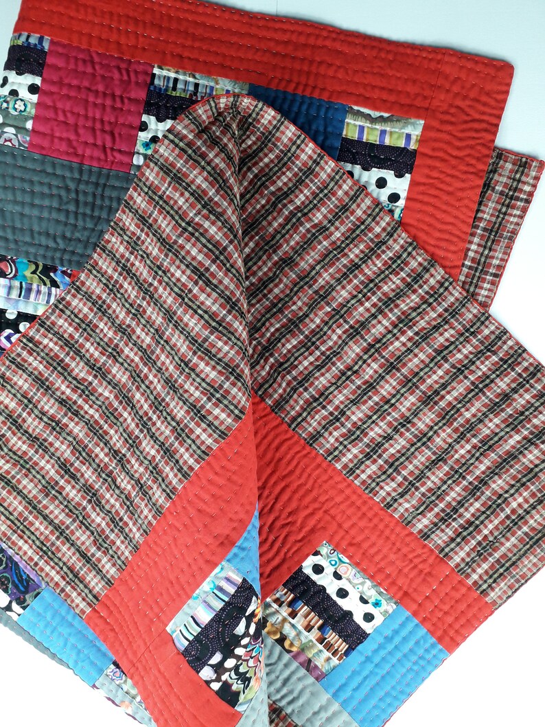 Handmade Patchwork Quilt - Etsy