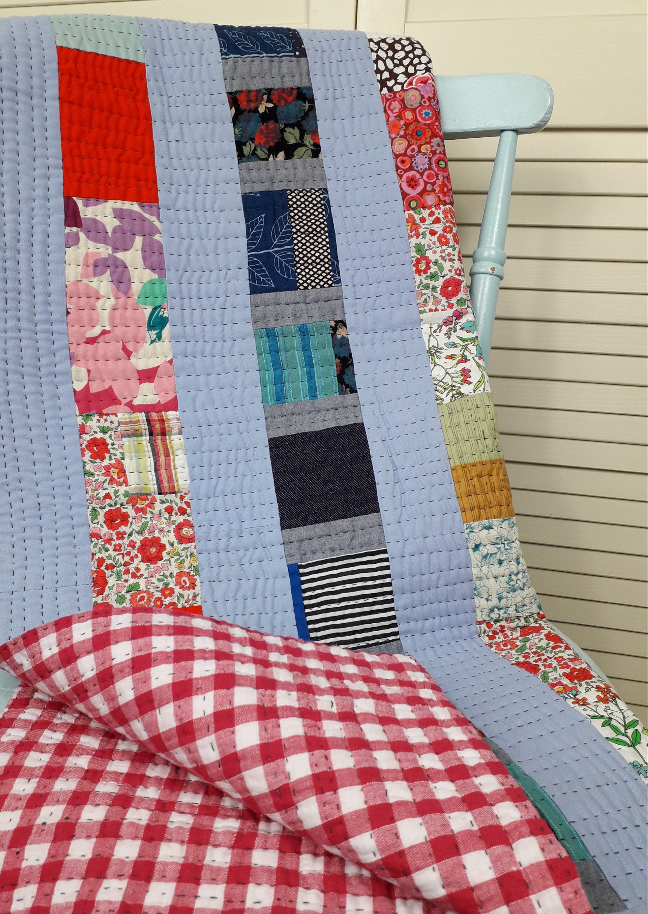 Handmade Patchwork Quilt - Etsy