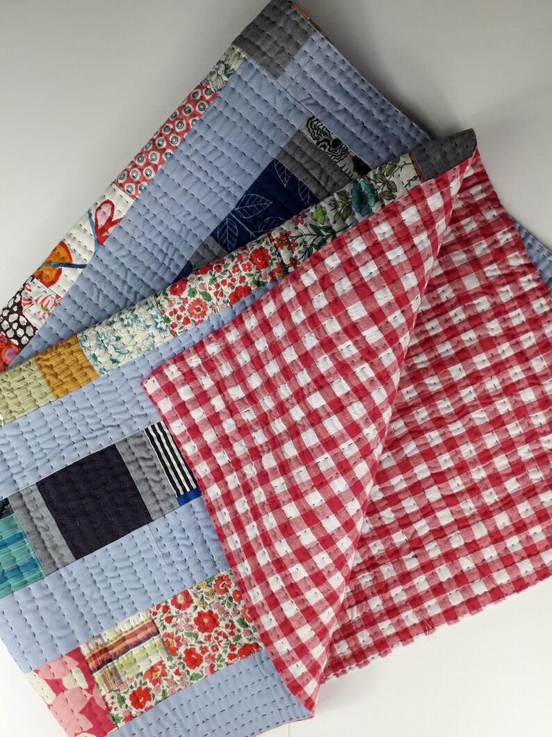 Handmade Patchwork Quilt - Etsy