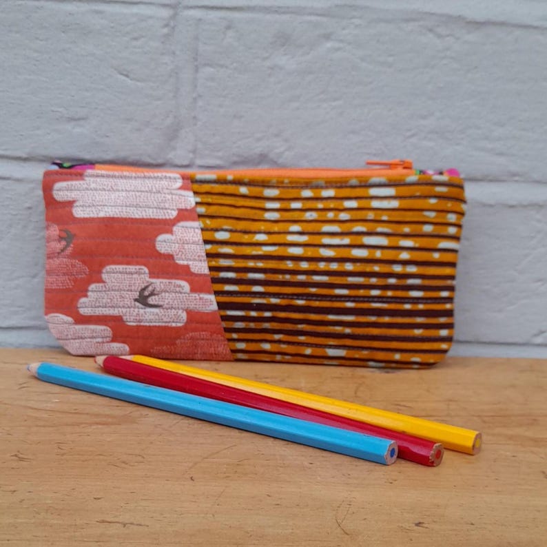 Handmade Patchwork Pencil Case - Etsy UK