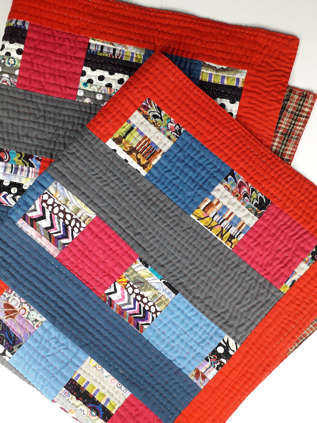 Handmade Patchwork Quilt - Etsy