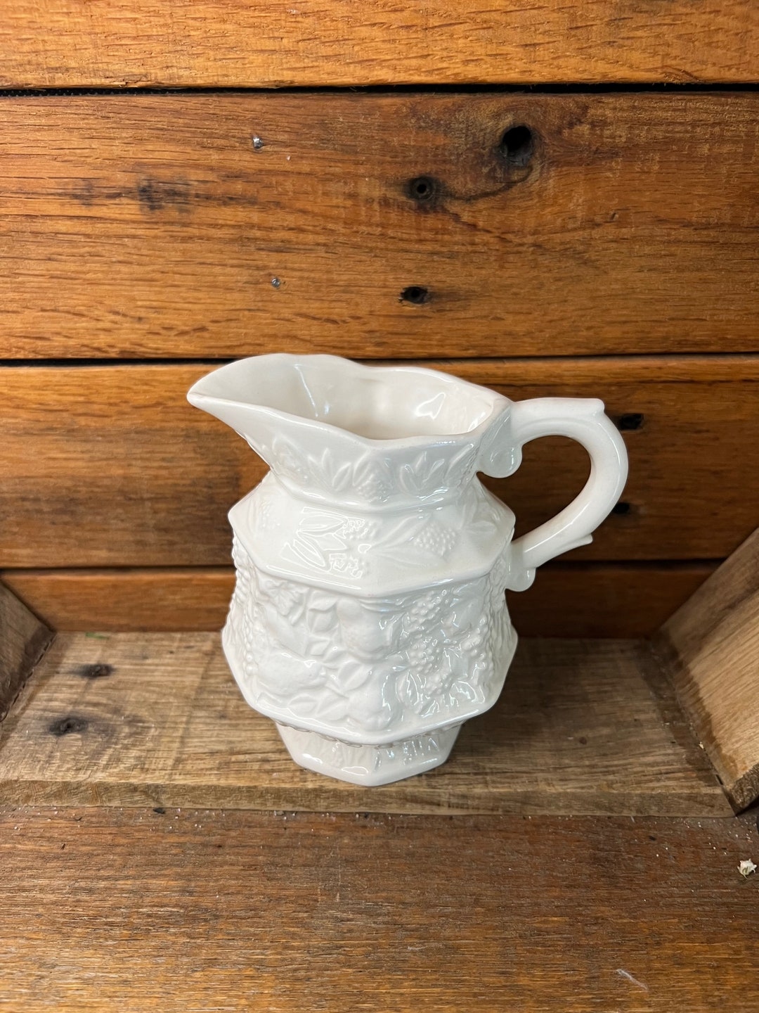 Vintage Lefton Creamer: Embossed Fruit Design, Made in Japan - Etsy