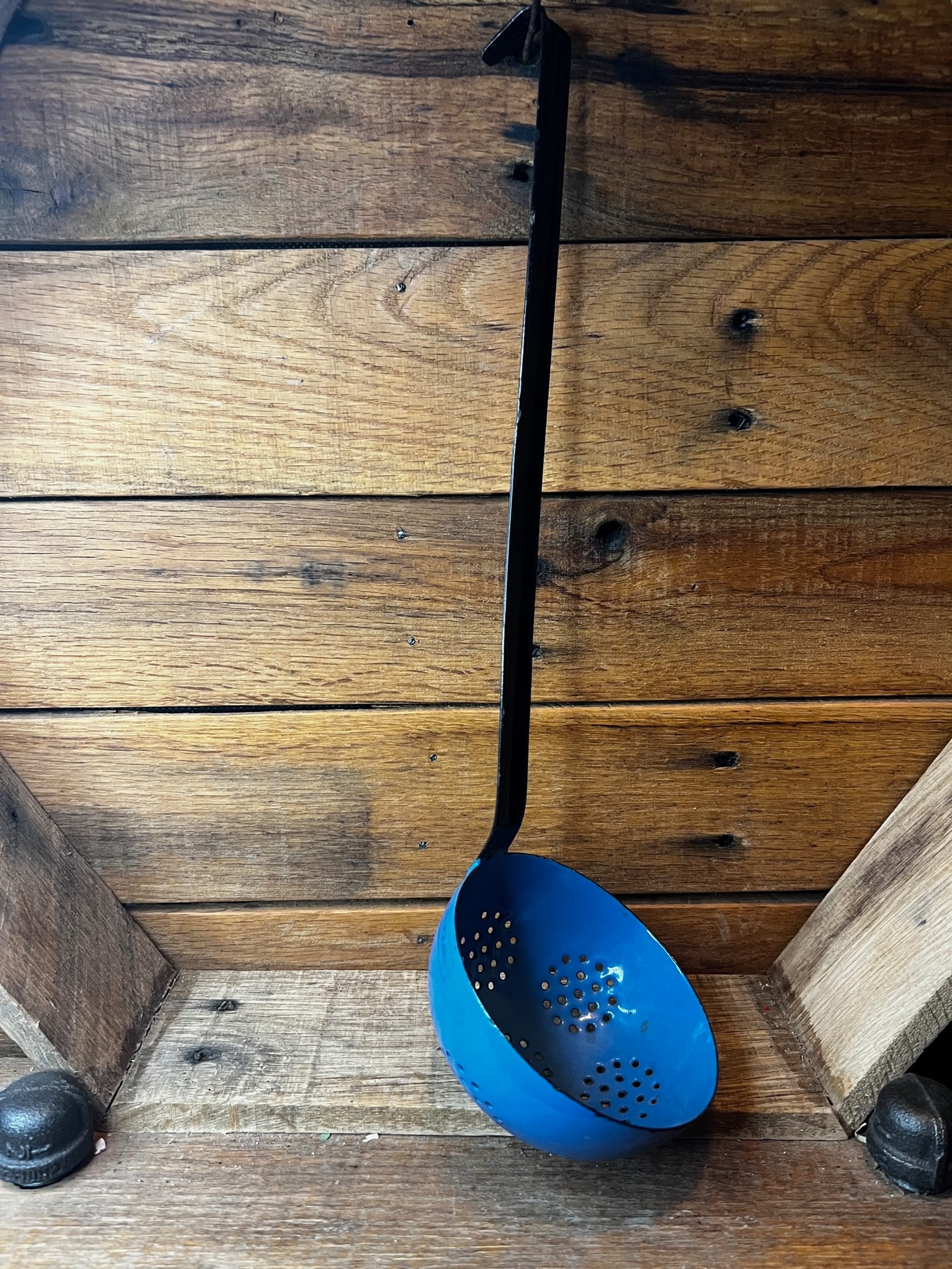 Vintage Enamelware Strainer Ladle Dipper-made in Poland - Etsy