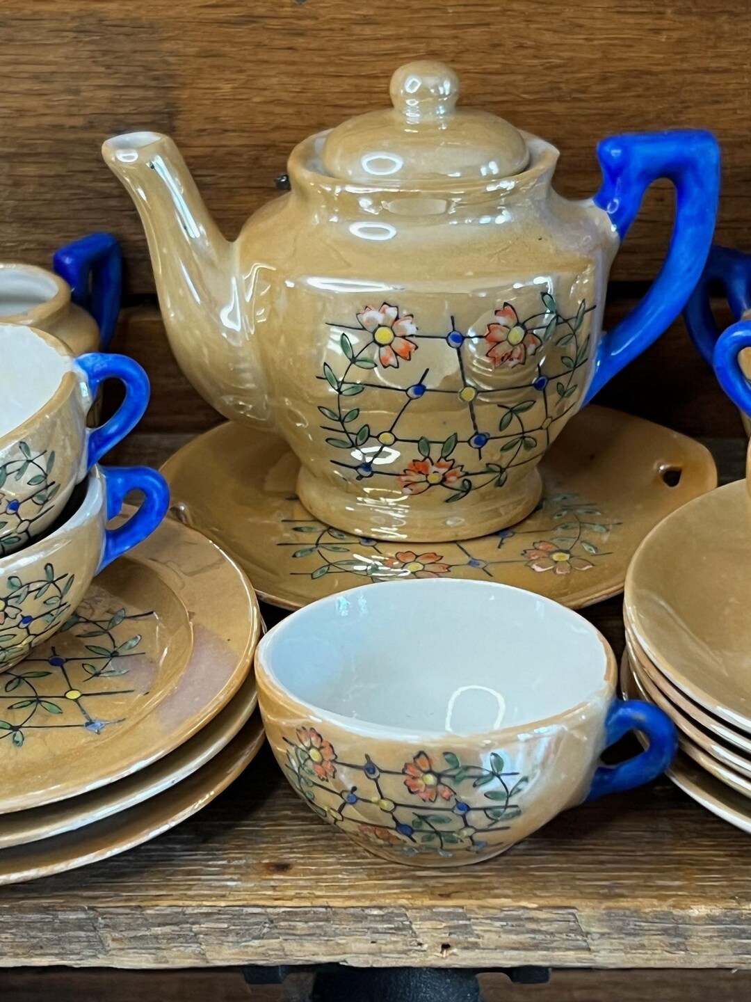 Vintage Lusterware Sonsco China Toy Tea Set Made in Japan - Etsy