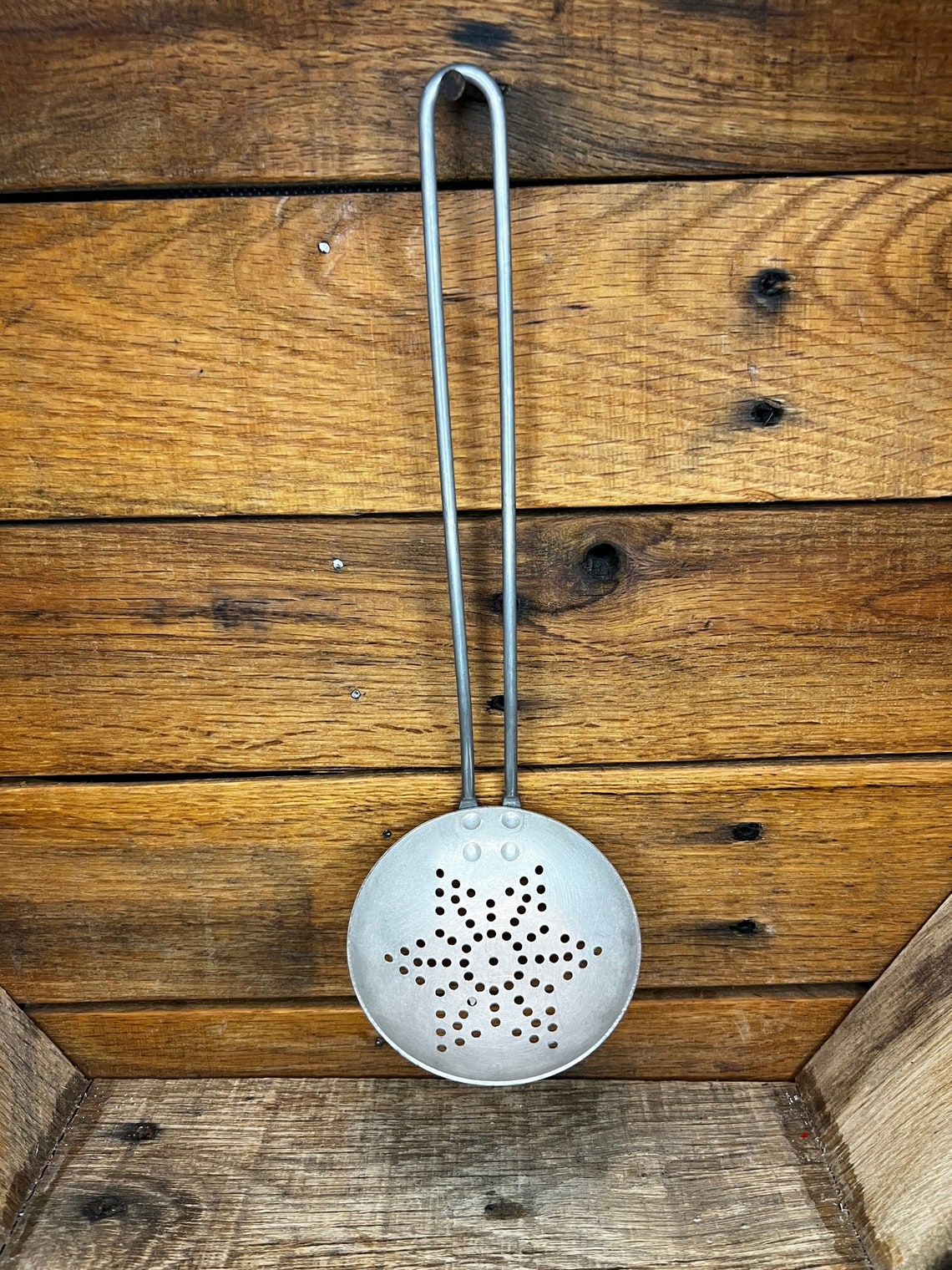 Vintage Aluminum Ladle One STAR Pattern in Dipper 8 Handle 3 1/4 Dipper ...