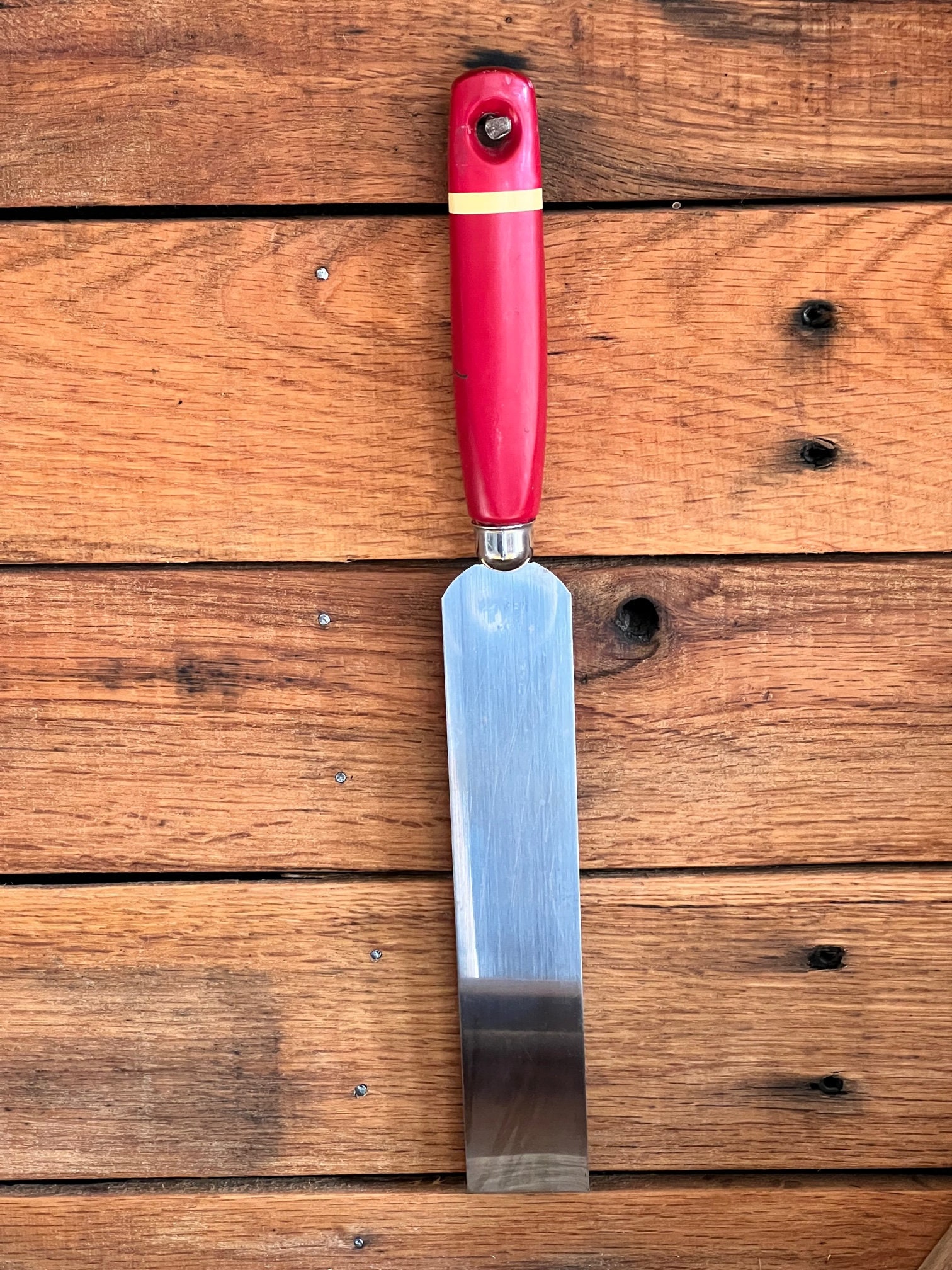 Vintage 1950s Red & Cream Kitchen Spatula / Kitchen Farmhouse Decor ...