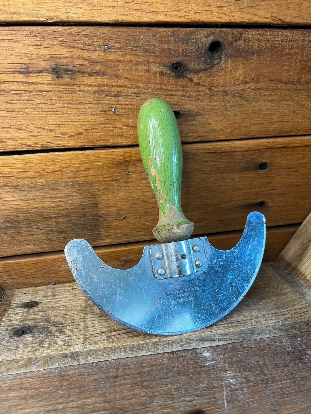 Vintage Germany Dough Cutter - Herb Chopper - Food Choppers W/ Wood ...