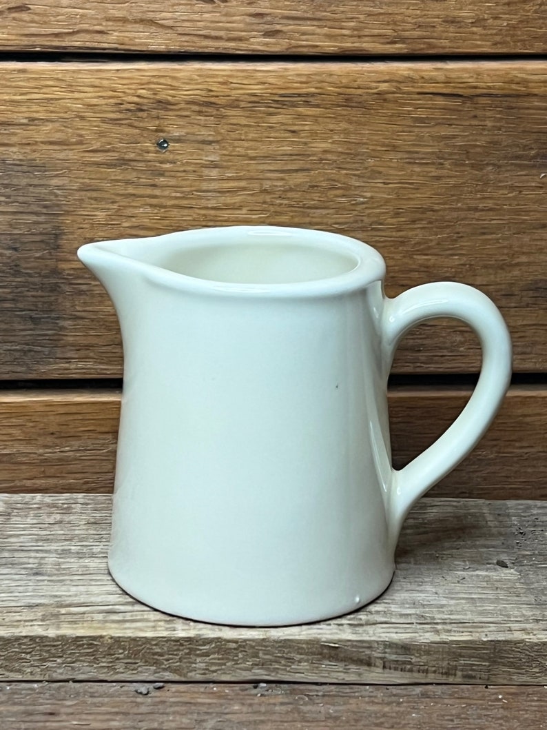 Vintage HALL Ceramic Restaurant Style Heavy Creamer, Ivory, USA - Etsy