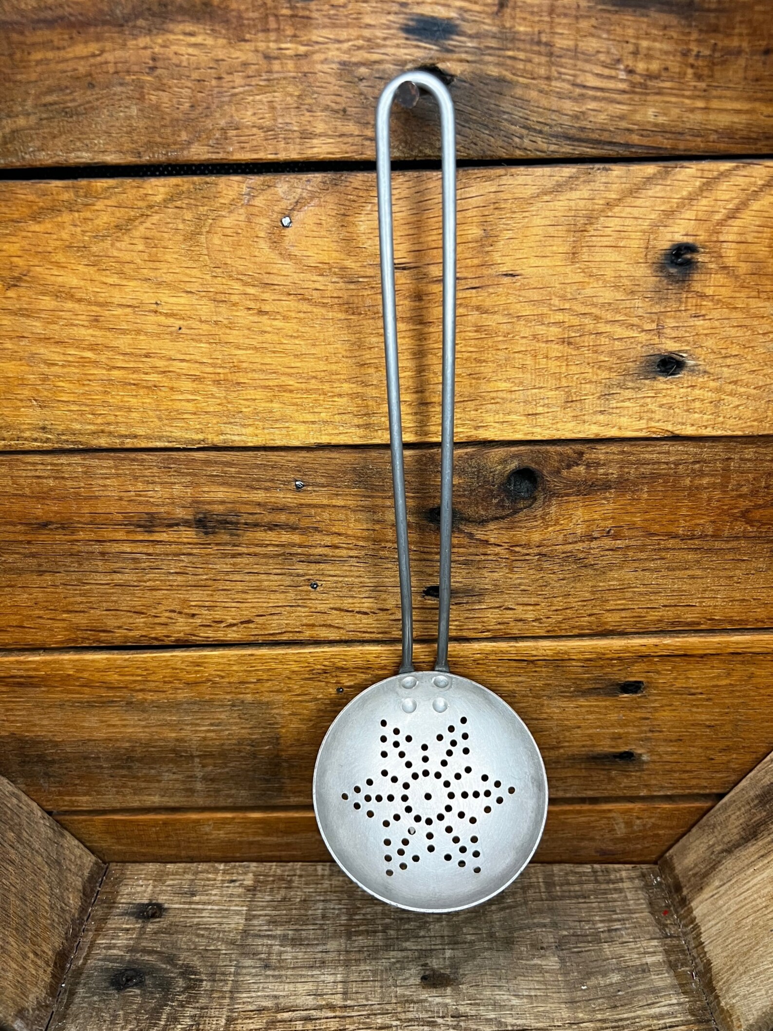 Vintage Aluminum Ladle One STAR Pattern in Dipper 8 Handle 3 1/4 Dipper ...