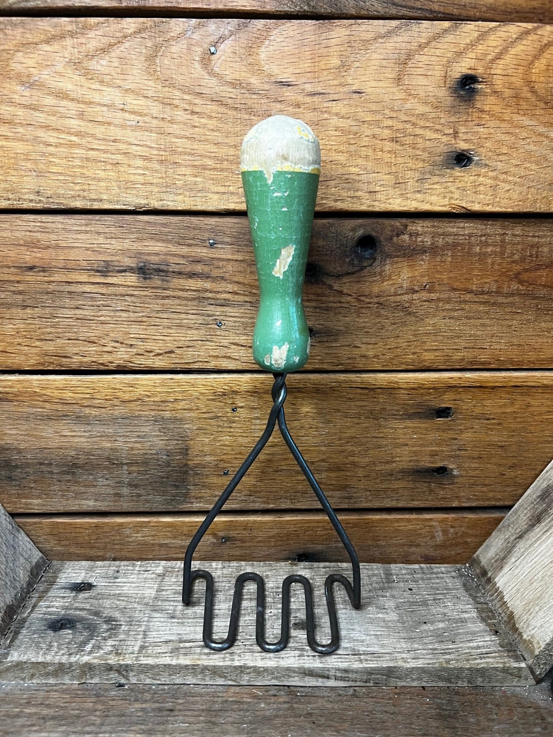 Vintage Potato Masher, 1940's, Farmhouse, Retro Kitchen, Cooking Tool ...