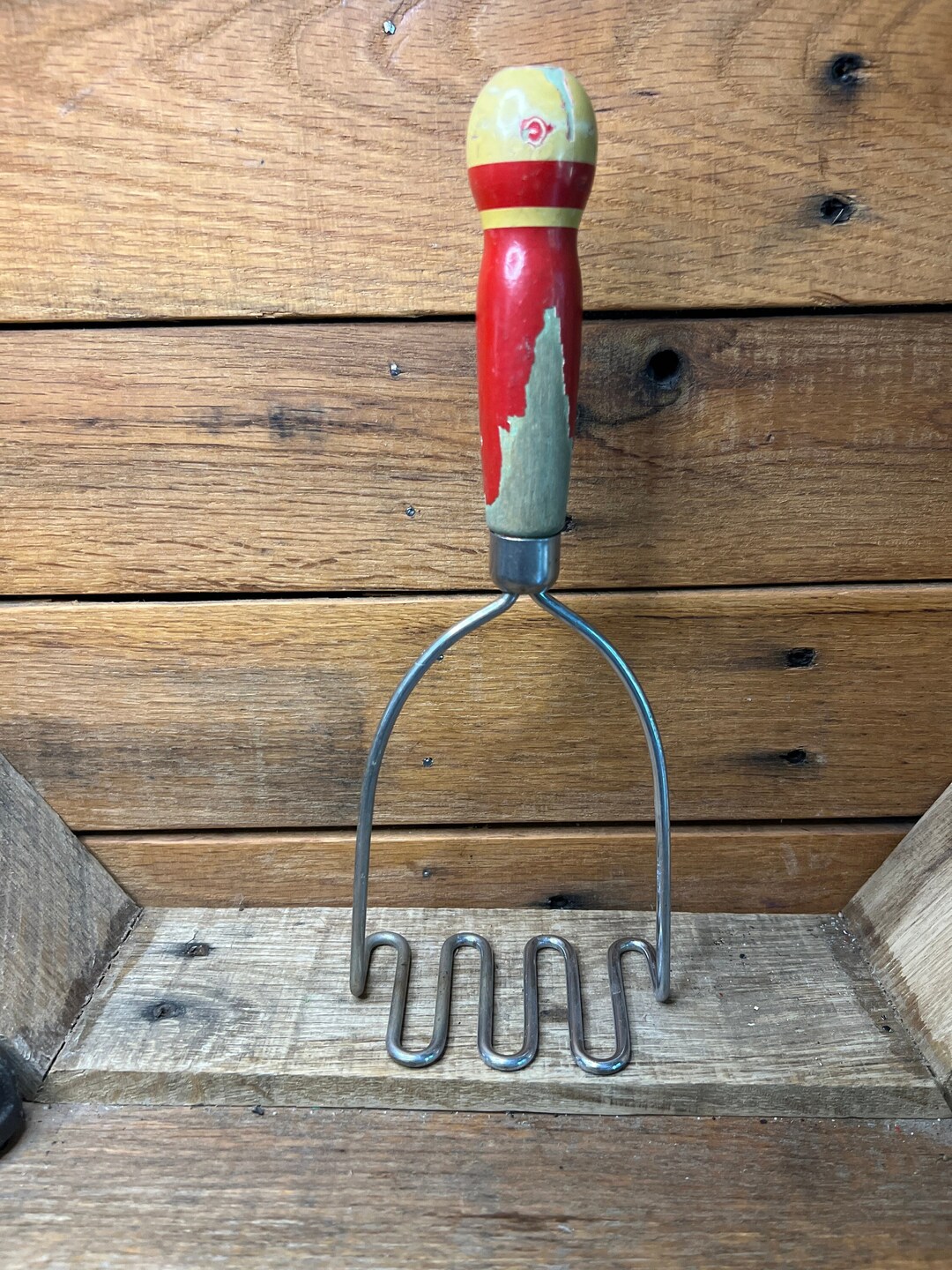 Vintage Potato Masher, 1940's, Farmhouse, Retro Kitchen, Cooking Tool ...